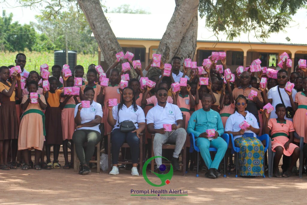 Prompt Health Alert and Kpando Health Donate Sanitary Pads to Girls in ...